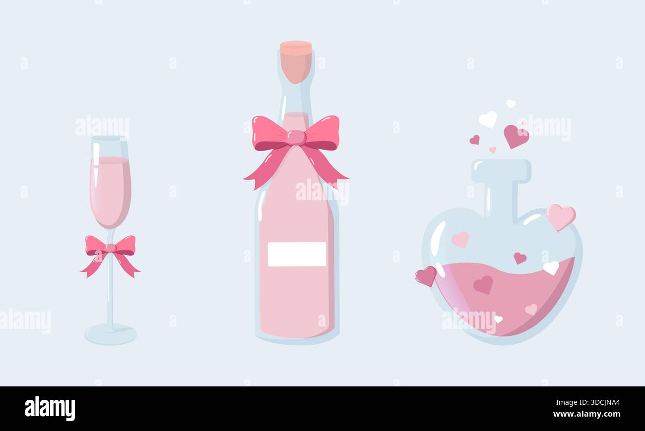 Blue potion in bottle Stock Vector Images - Alamy