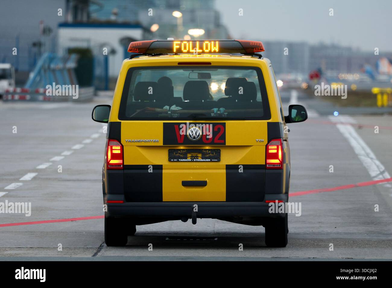 Follow me Car at Frankfurt Airport on December 23, 2025. (Photo by HMB ...