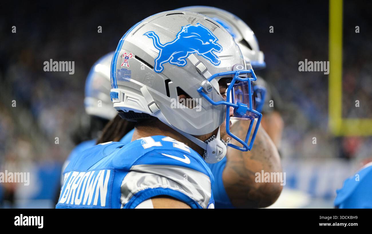 Dec 21, 2025: Amon-Ra St. Brown #14 during the Pittsburgh Steelers vs ...