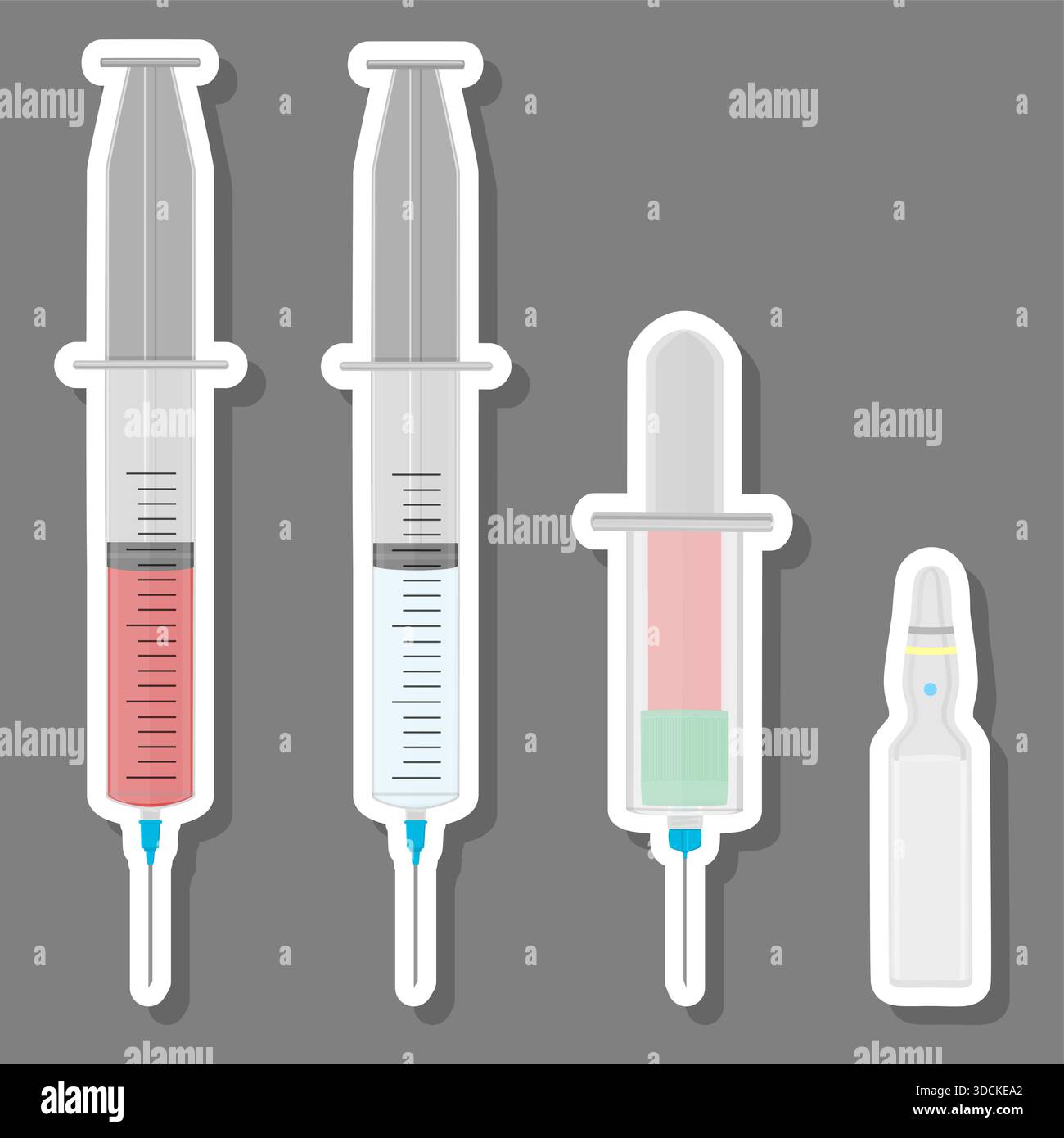 Syringe types Stock Vector Images - Alamy