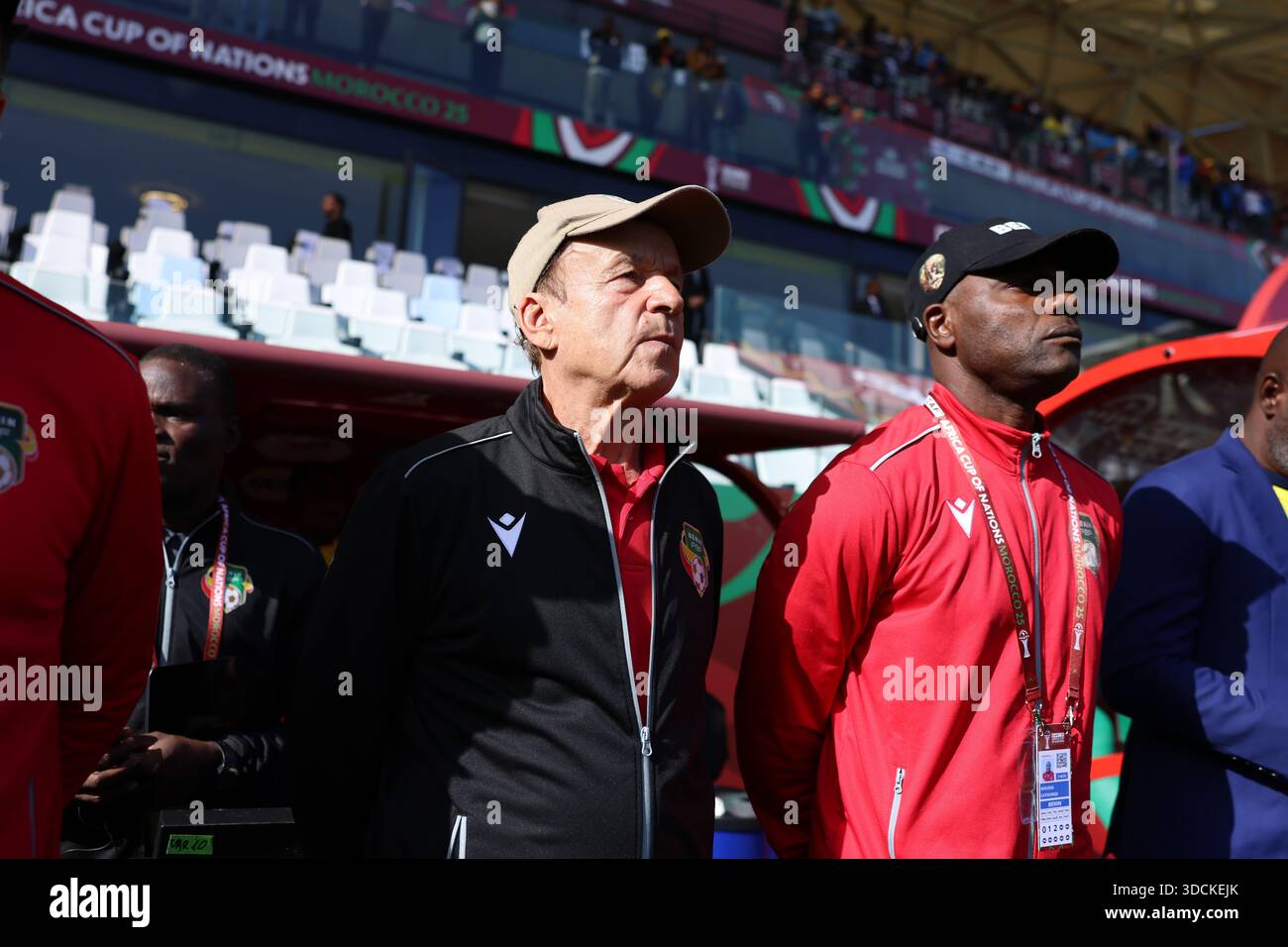 Morocco, Rabat - 23 December 2025 - Gernot Rohr, Head coach of Benin ...