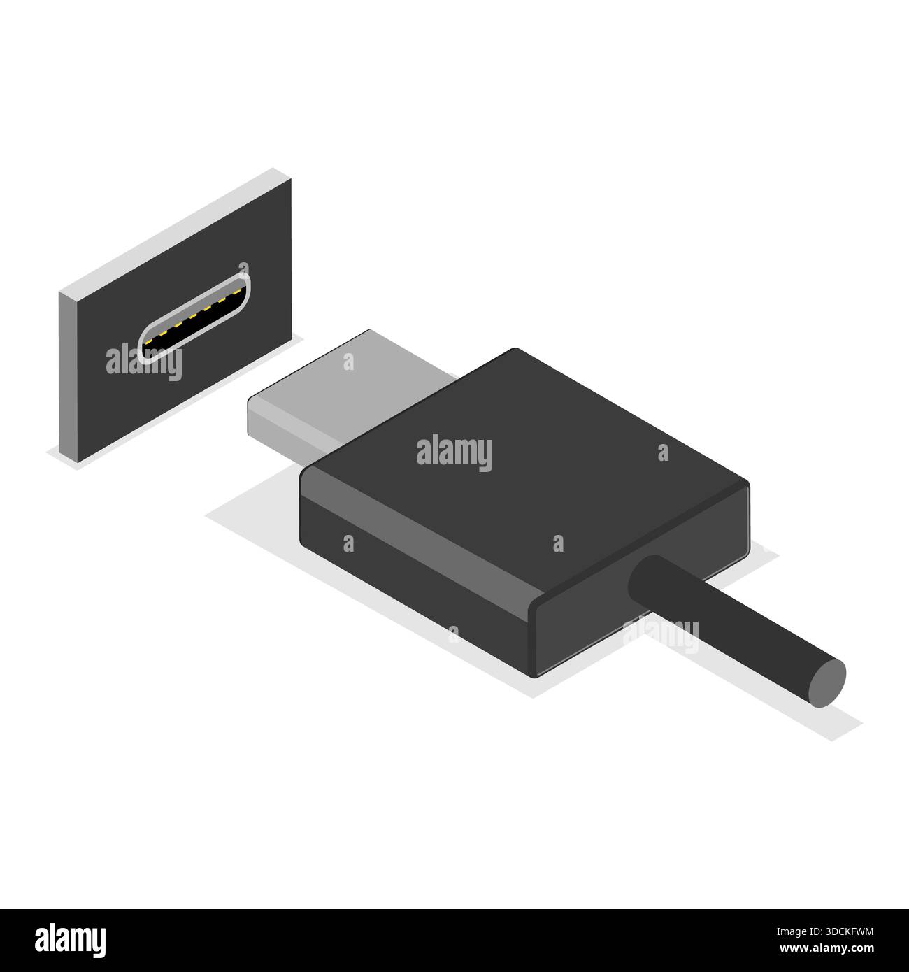 Mobile phone in isometric Cut Out Stock Images & Pictures - Alamy