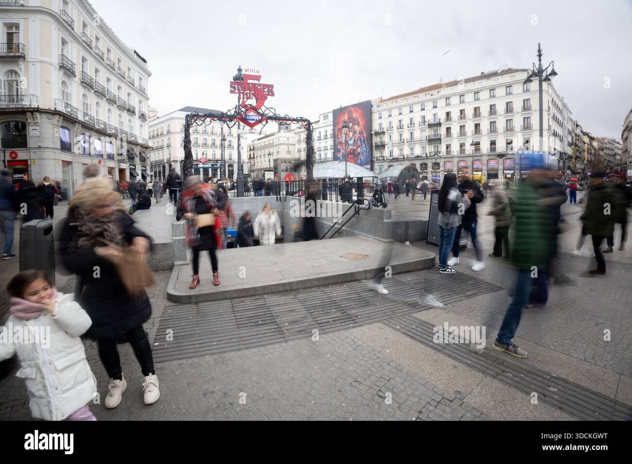 Mouth of the Sol subway and commuter train station, on December 23 ...