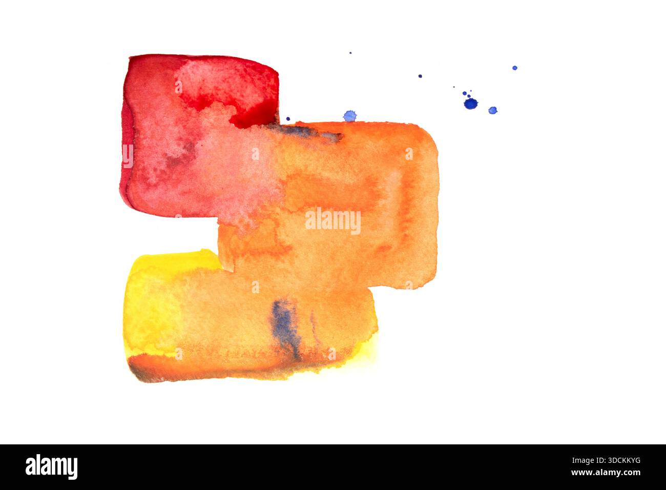 Vibrant bright watercolour paint Cut Out Stock Images & Pictures - Alamy