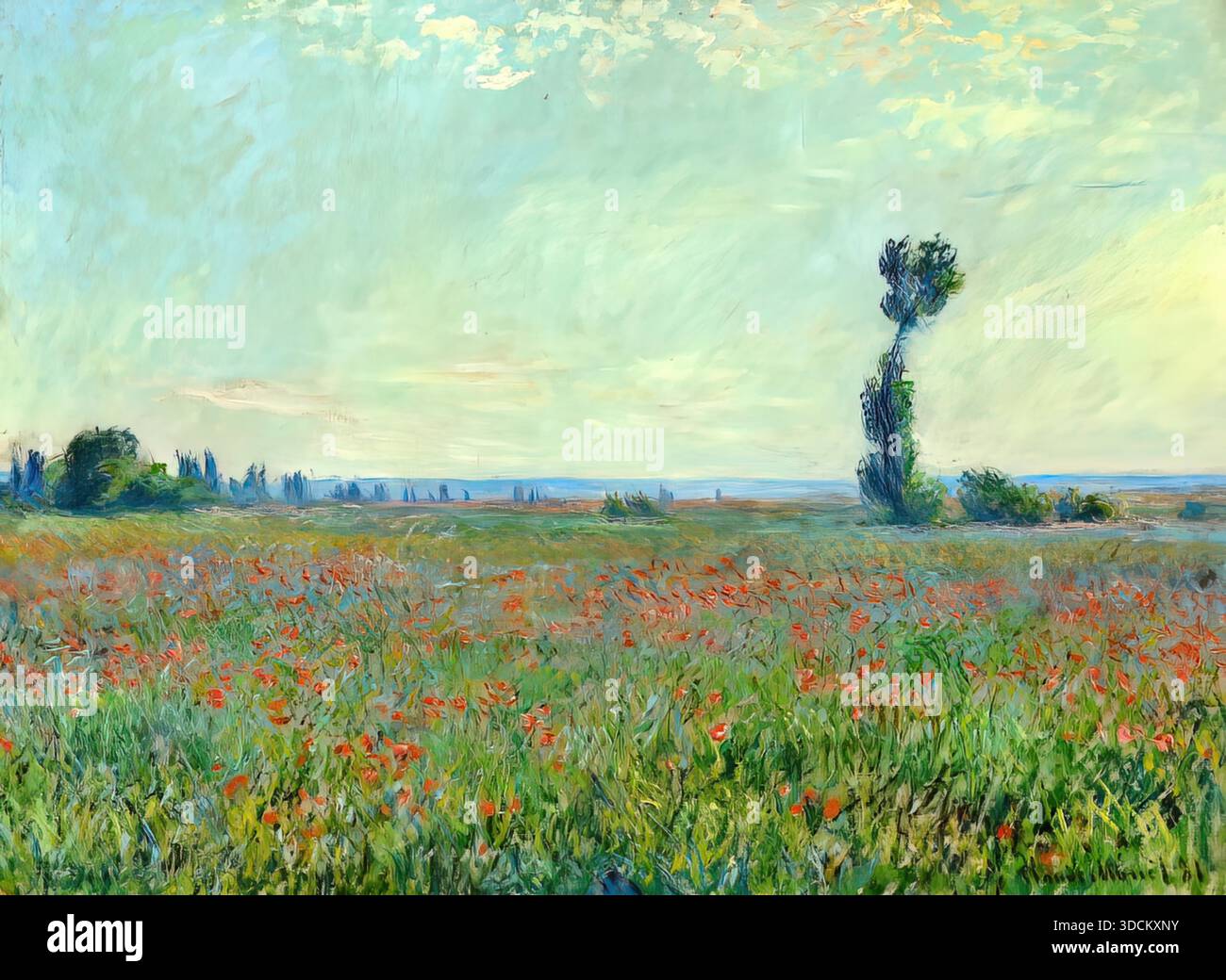 Claude Monet poppy field 1881 oil on canvas vibrant impressionist ...