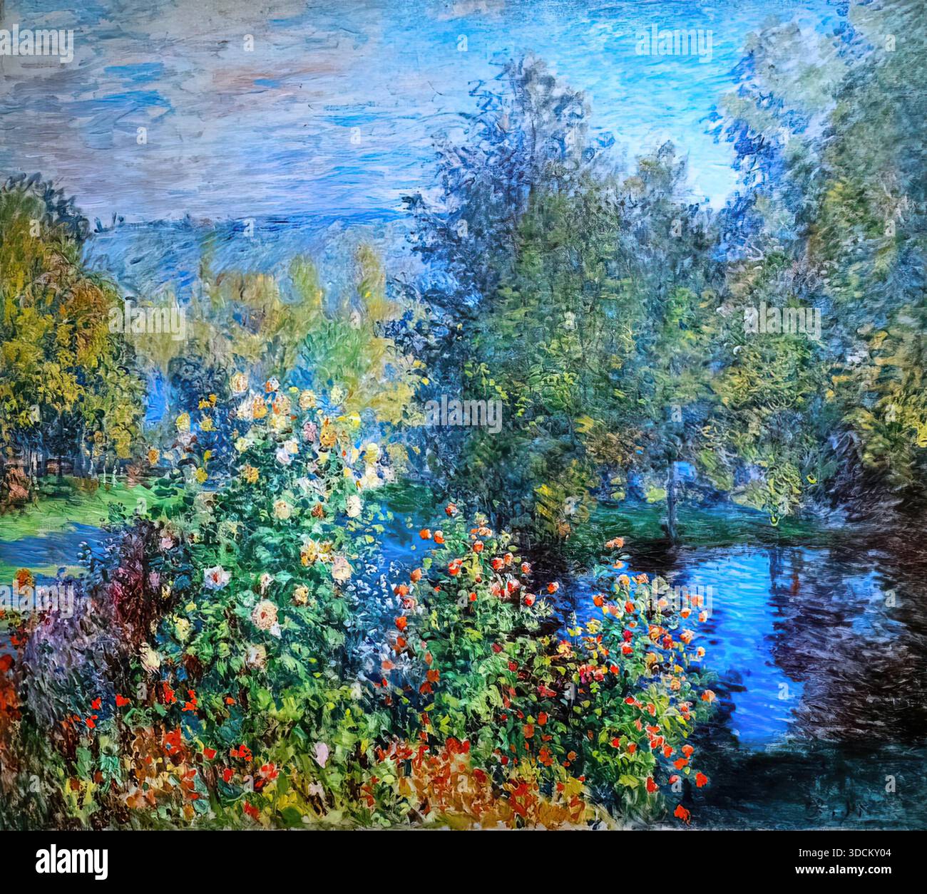 Claude Monet corner of the garden at Montgeron 1877 oil on canvas ...