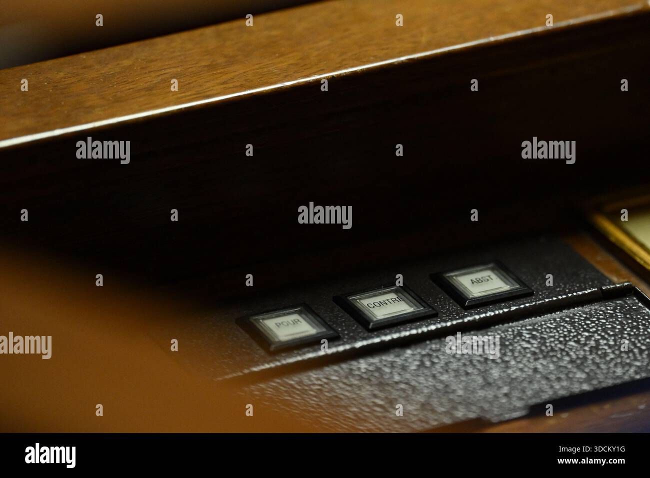 Illustration during the vote of special bill to avoid financial ...