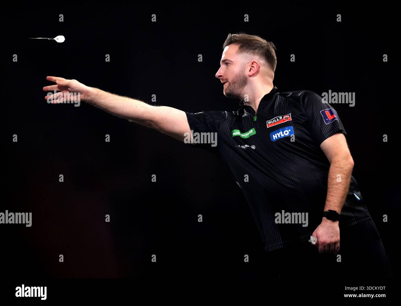 Germany's Arno Merk during his match against Scotland's Peter Wright on ...