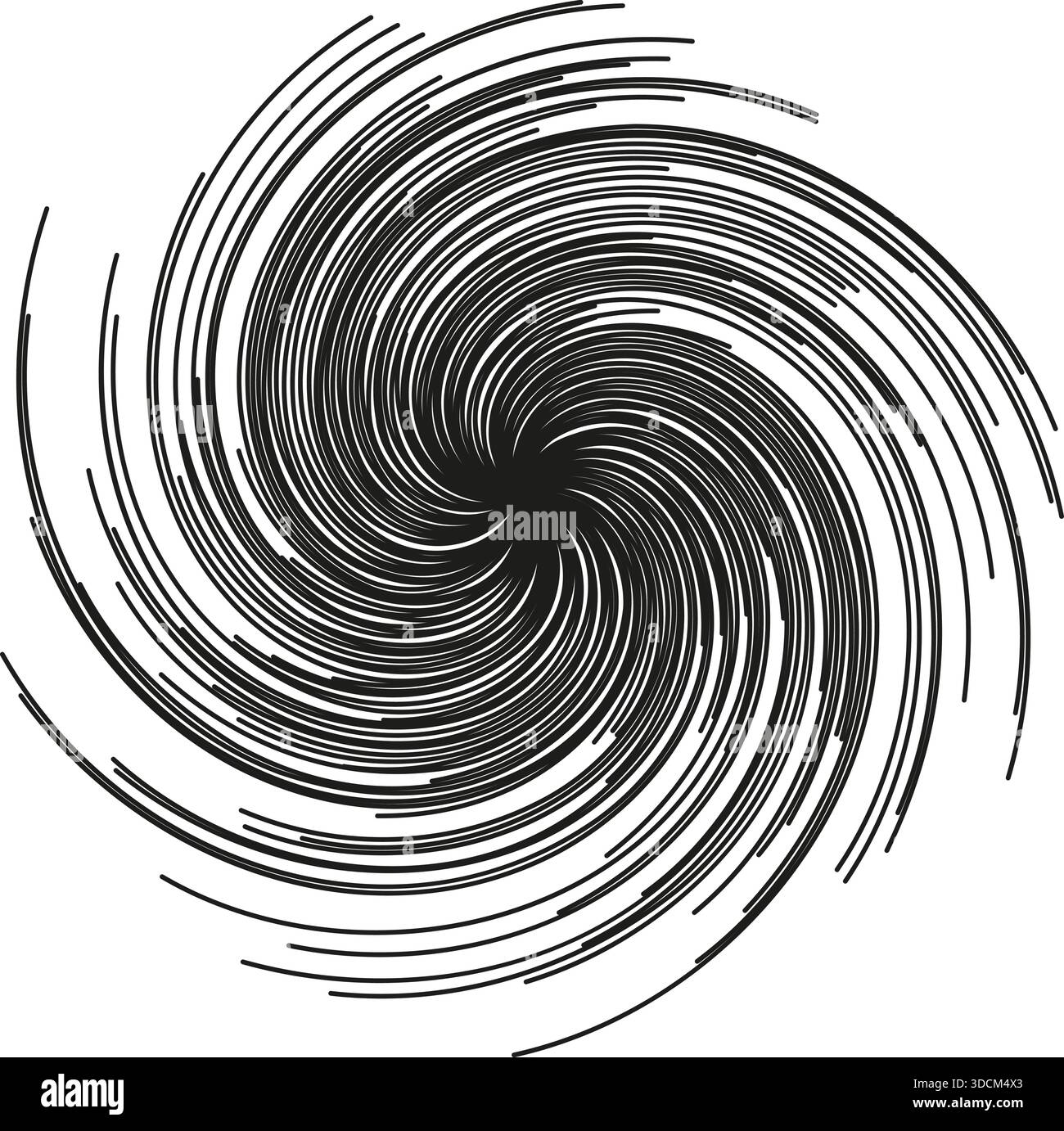 Half inside-outside vortex with irregular rays and a small empty circle ...