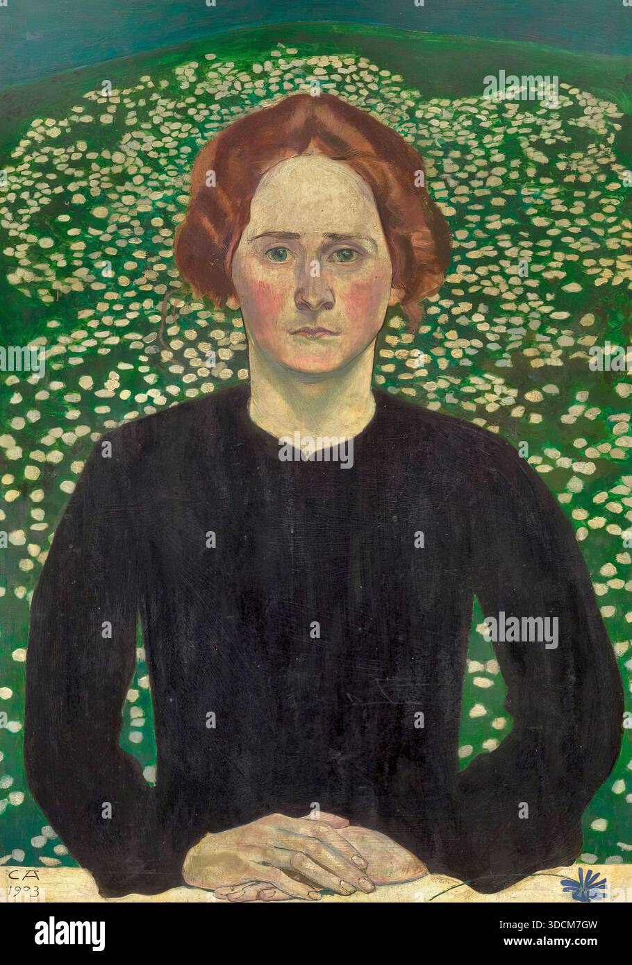 Cuno Amiet - Portrait of Susanna Michel-Mühlemann Stock Photo - Alamy