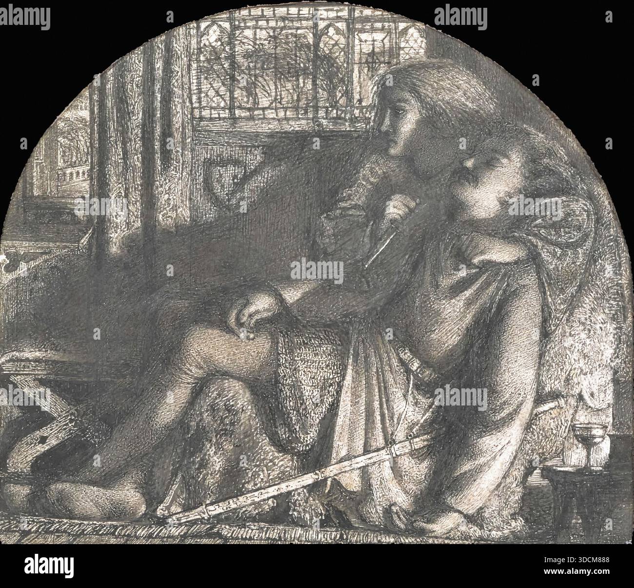 Edward Coley Burne-Jones - from Tennyson's Poem the Sisters - I Rose up ...