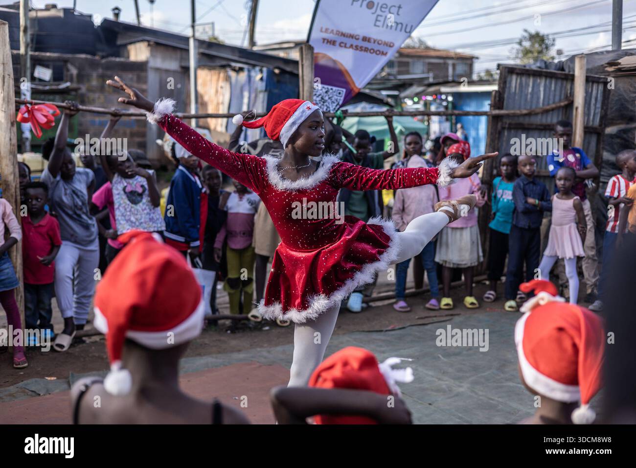 A dancer performs during a Christmas ballet event in Nairobi, Tuesday ...