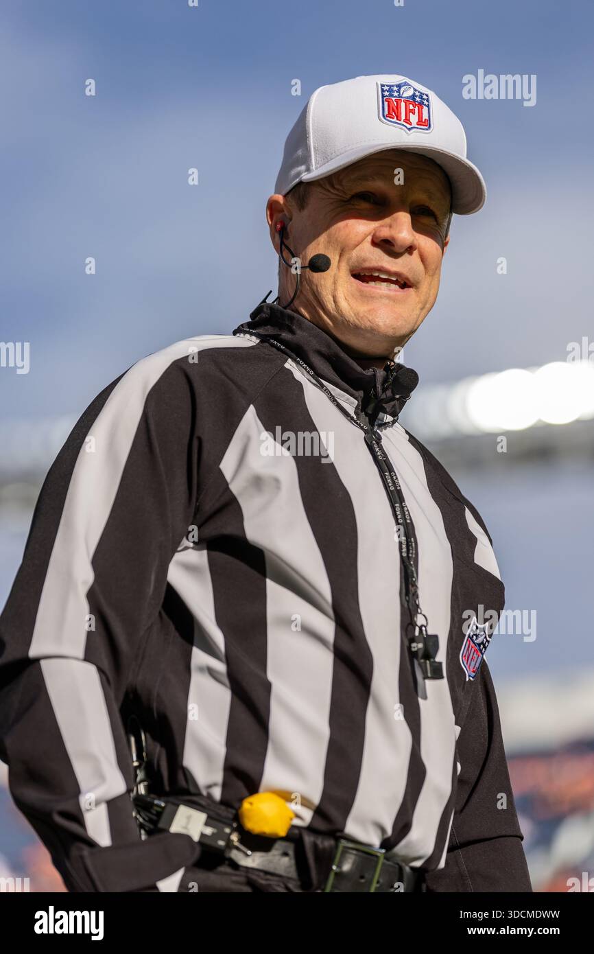 NFL referee Shawn Hochuli officiates an NFL football game between ...