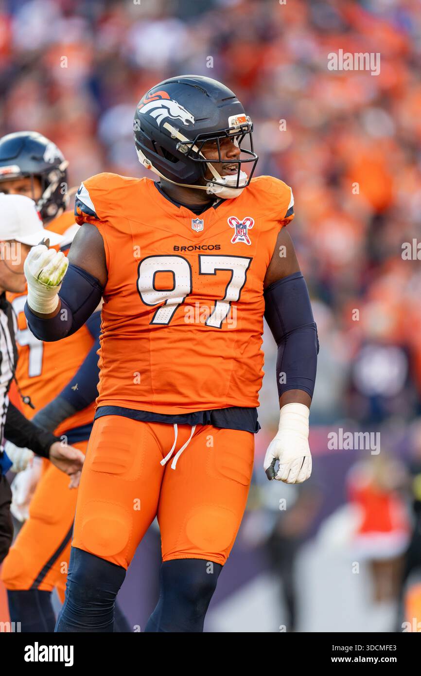 Denver Broncos defensive tackle Malcolm Roach (97) against the ...