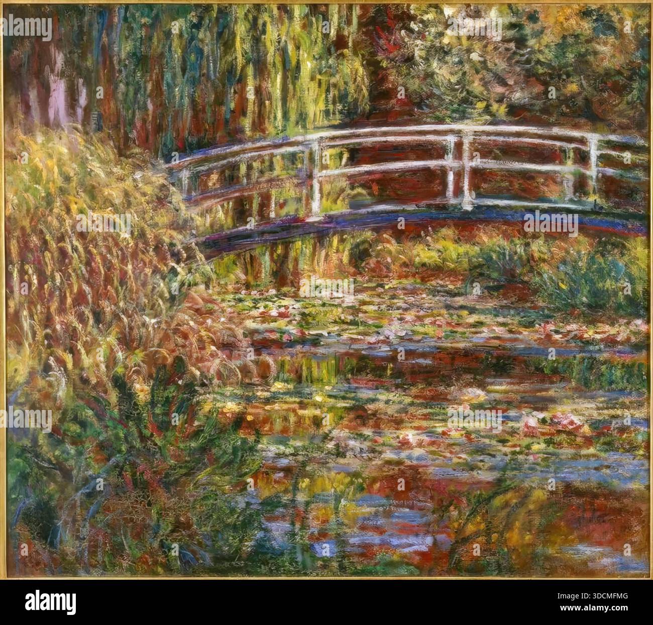 Claude monet pink water lilies Stock Vector Images - Alamy