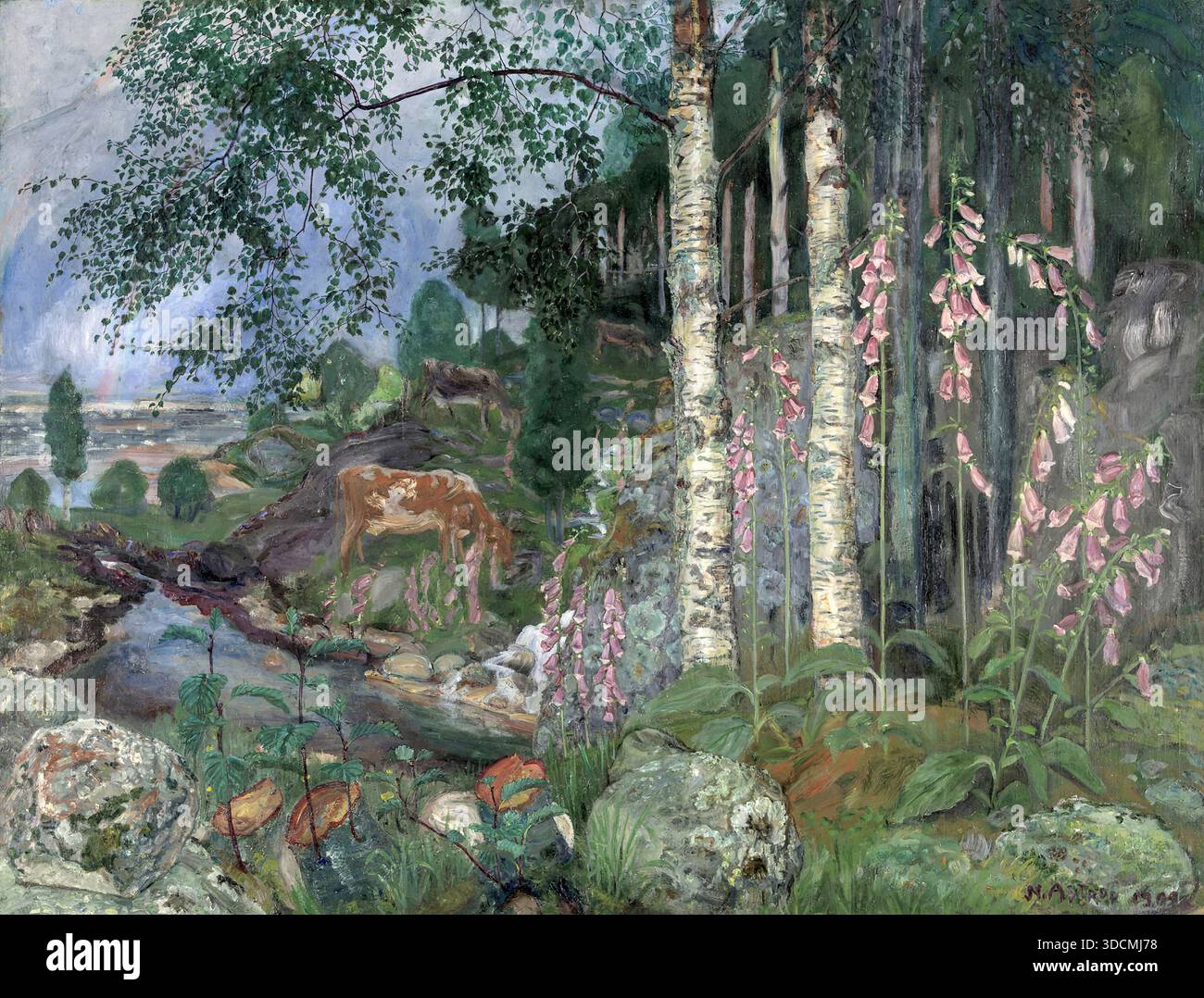 Nikolai astrup foxgloves hi-res stock photography and images - Alamy