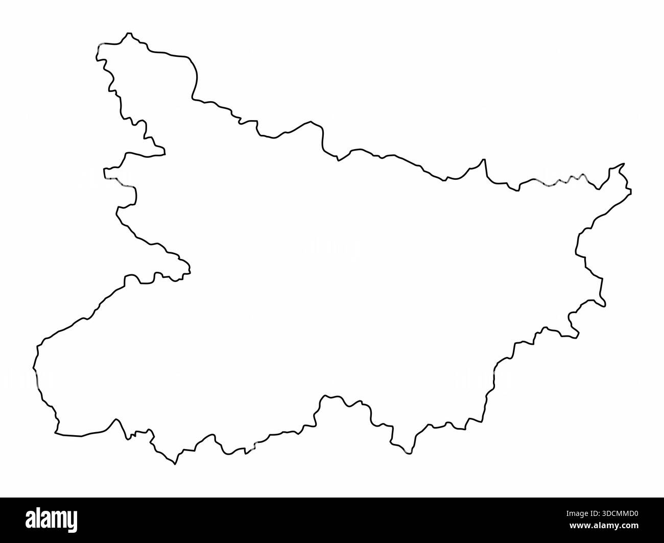 Bihar outline vector Cut Out Stock Images & Pictures - Alamy