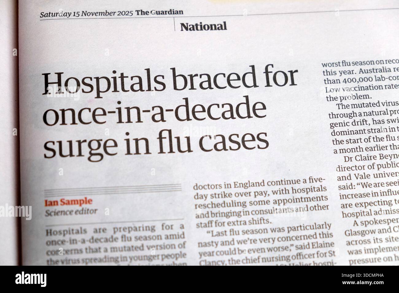 Winter, flu, hospital, uk hi-res stock photography and images - Alamy