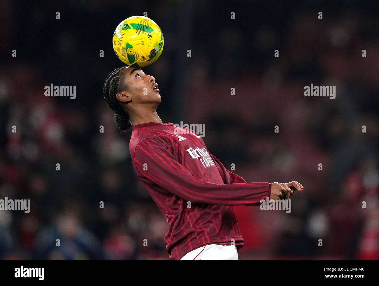 Arsenal's Marli Salmon warming up ahead of the Carabao Cup quarter ...