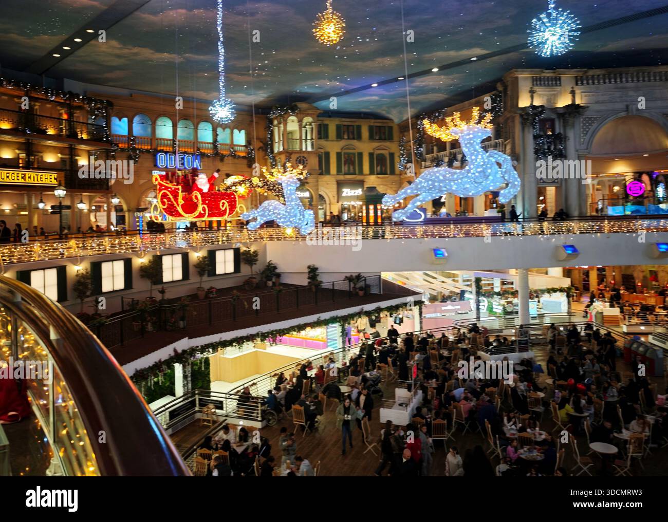 Christmas decorations have been set up in Trafford Centre on 22 ...