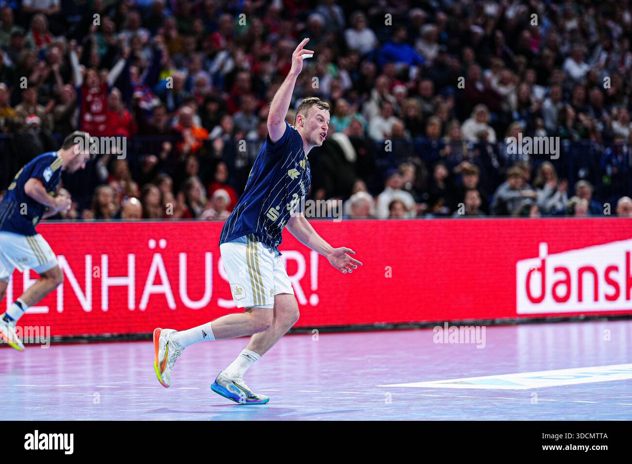 Torjubel Moritz Sauter (Handball Sport Verein Hamburg, #33) GER ...