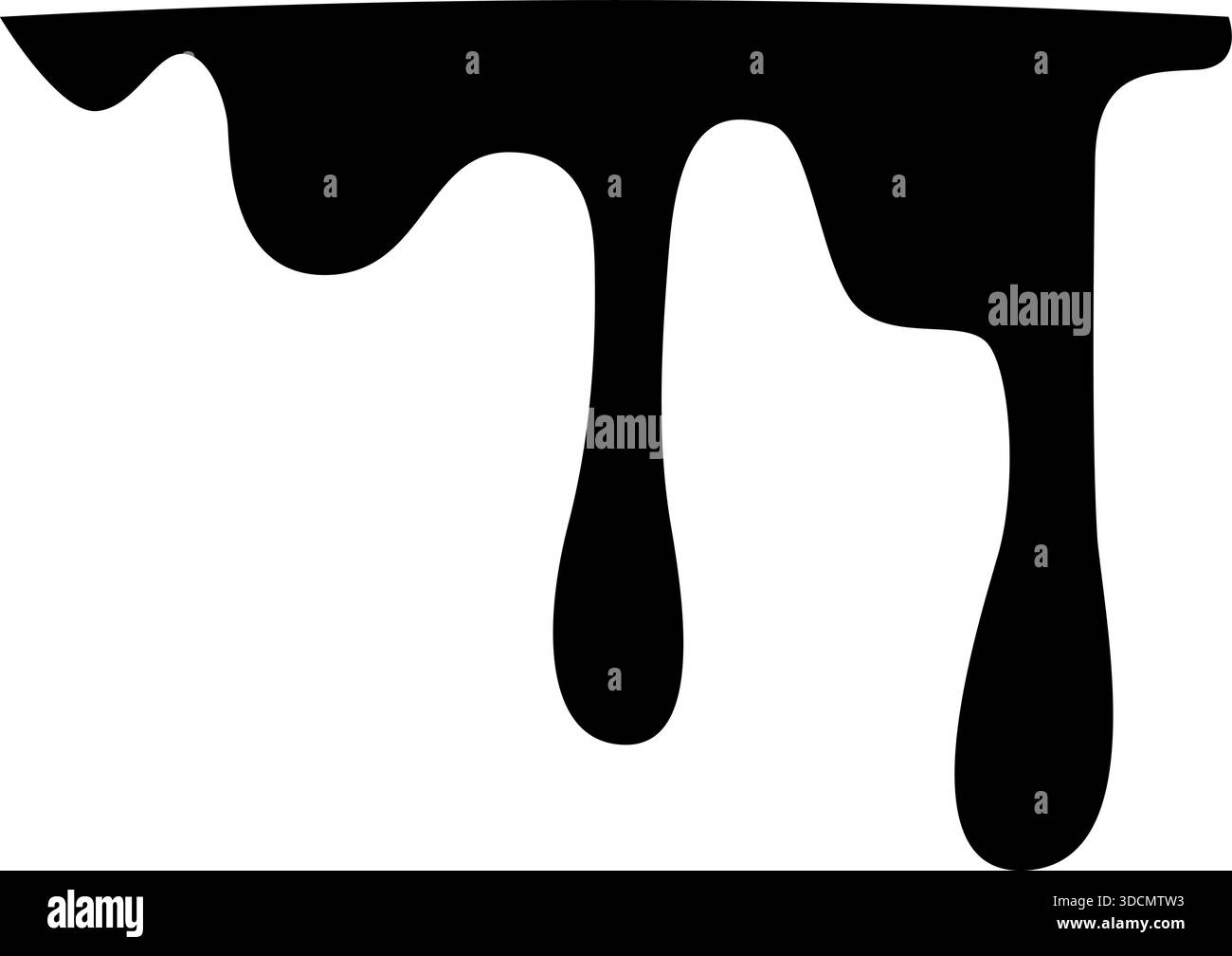 Thick black liquid shape Black and White Stock Photos & Images - Alamy
