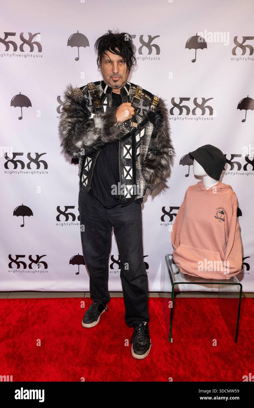 Fashion Designer Kaptain of Hollywood attends Umbrella Clothing line ...