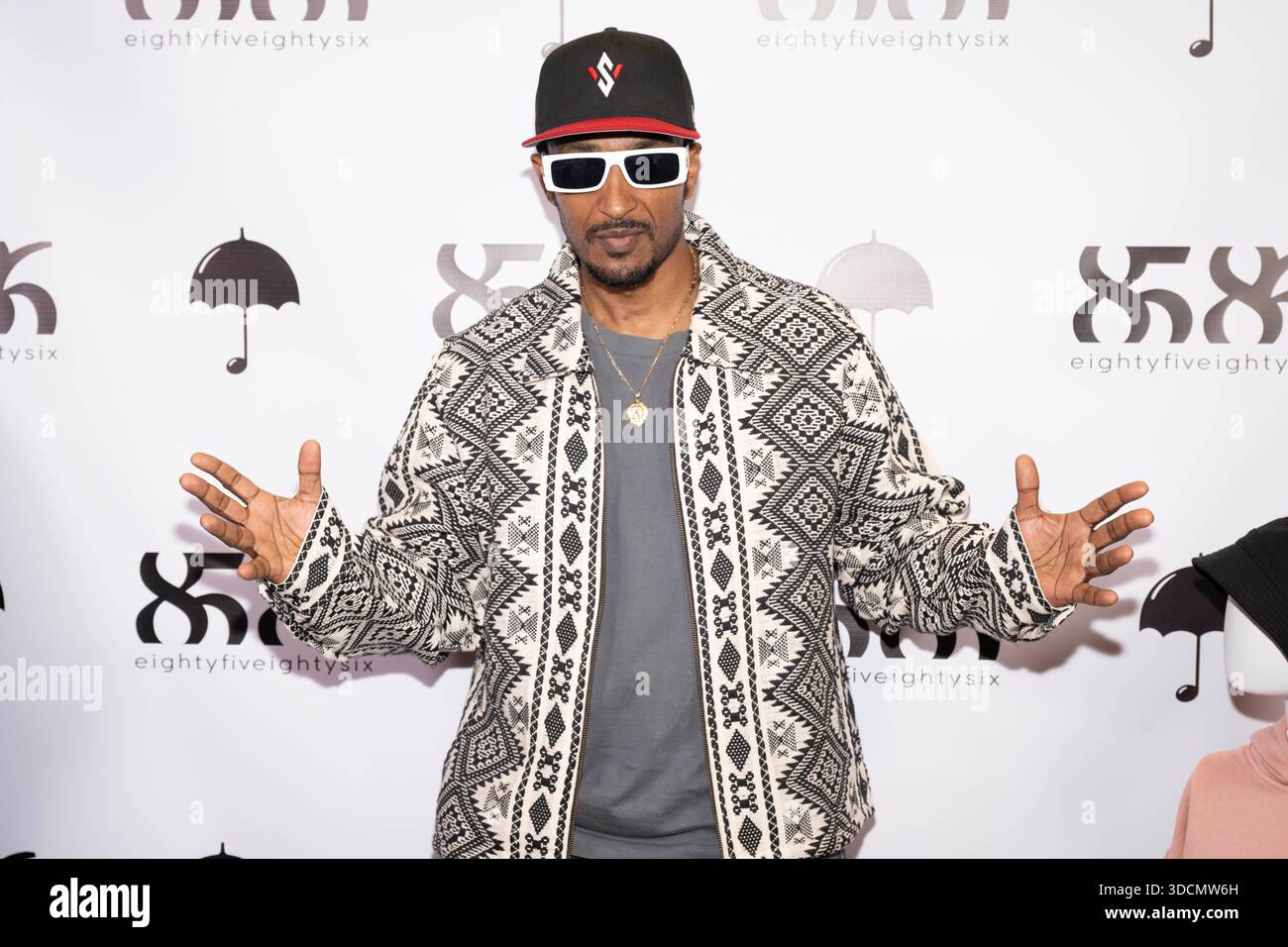 Music Artist Sam Vod attends Umbrella Clothing line launch party By J ...