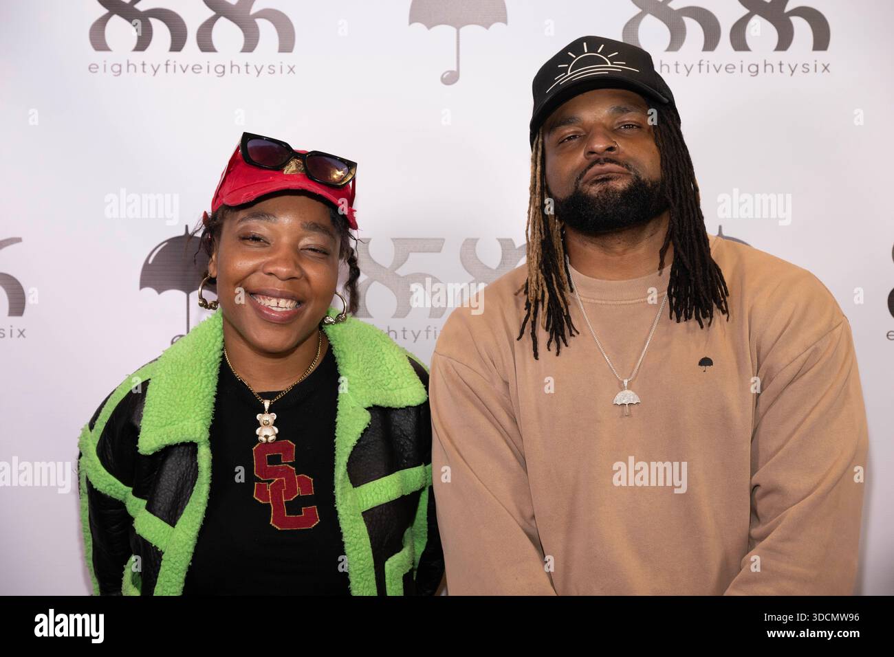 Music Producer Cece, American rapper / Artist J French attends Umbrella ...