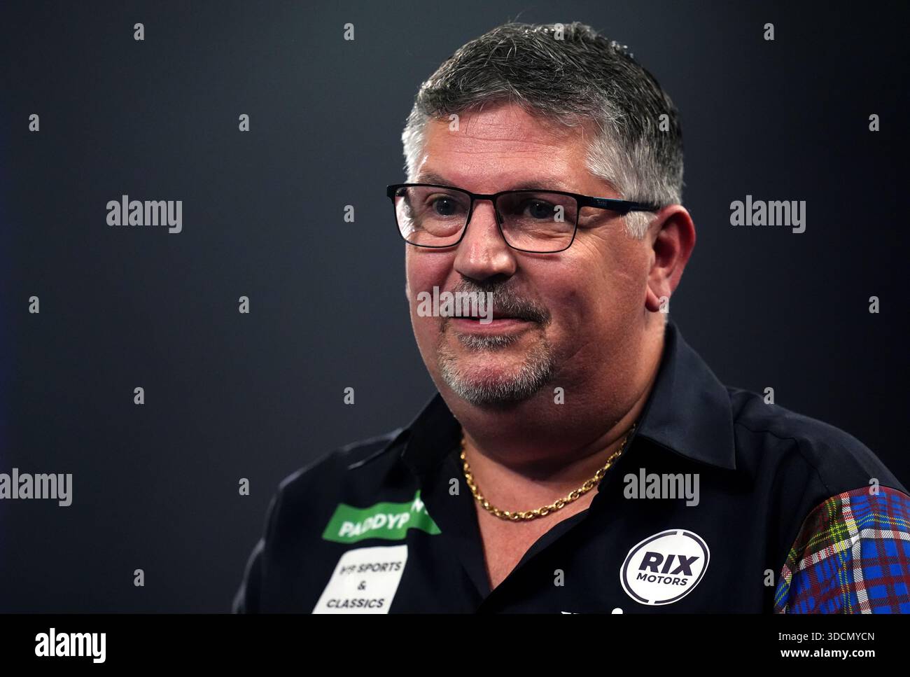 Scotland's Gary Anderson reacts during his match against England's ...