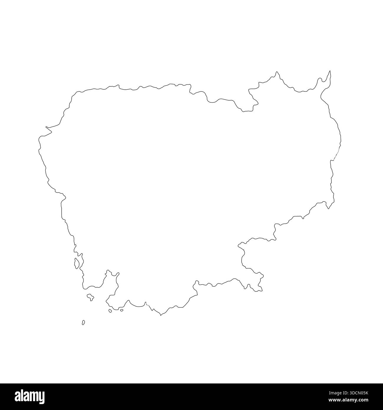 Map of Cambodia, sign silhouette. World Map Globe. Vector Illustration ...