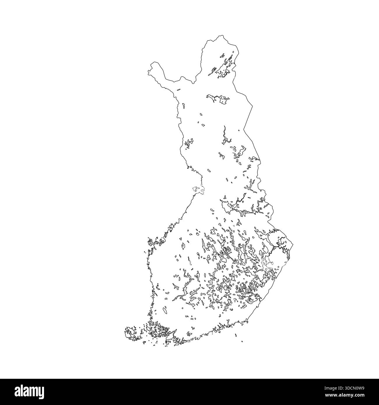 Map of Finland, sign silhouette. World Map Globe. Vector Illustration ...
