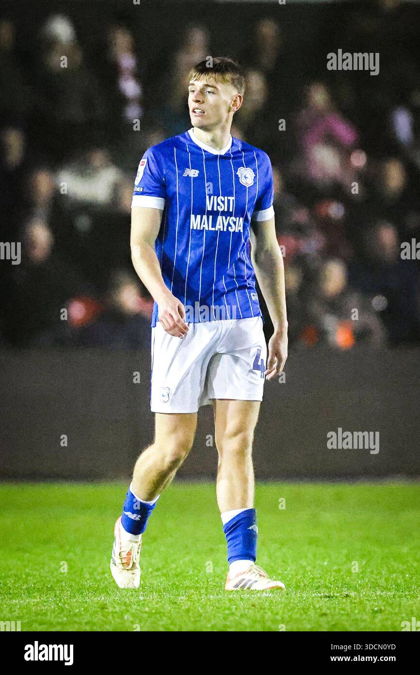 Cardiff City defender Dylan Lawlor (48) during the Lincoln City v ...