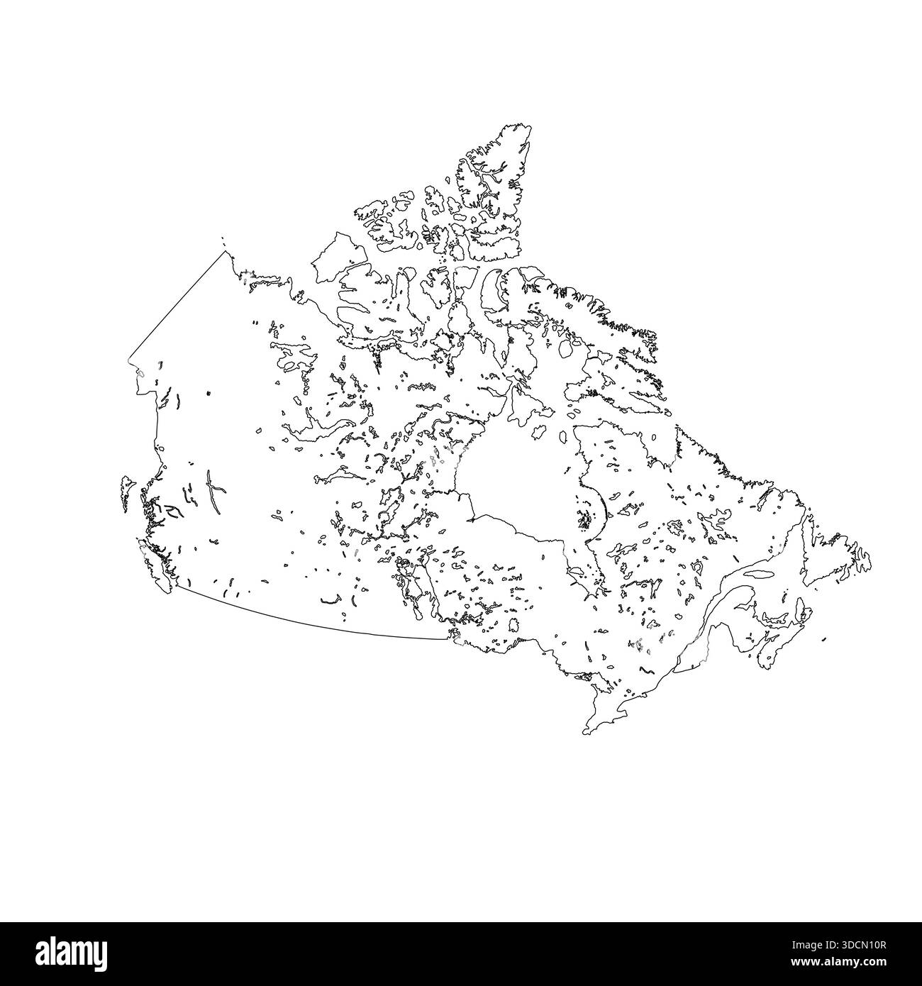 Map of Canada, sign silhouette. World Map Globe. Vector Illustration ...