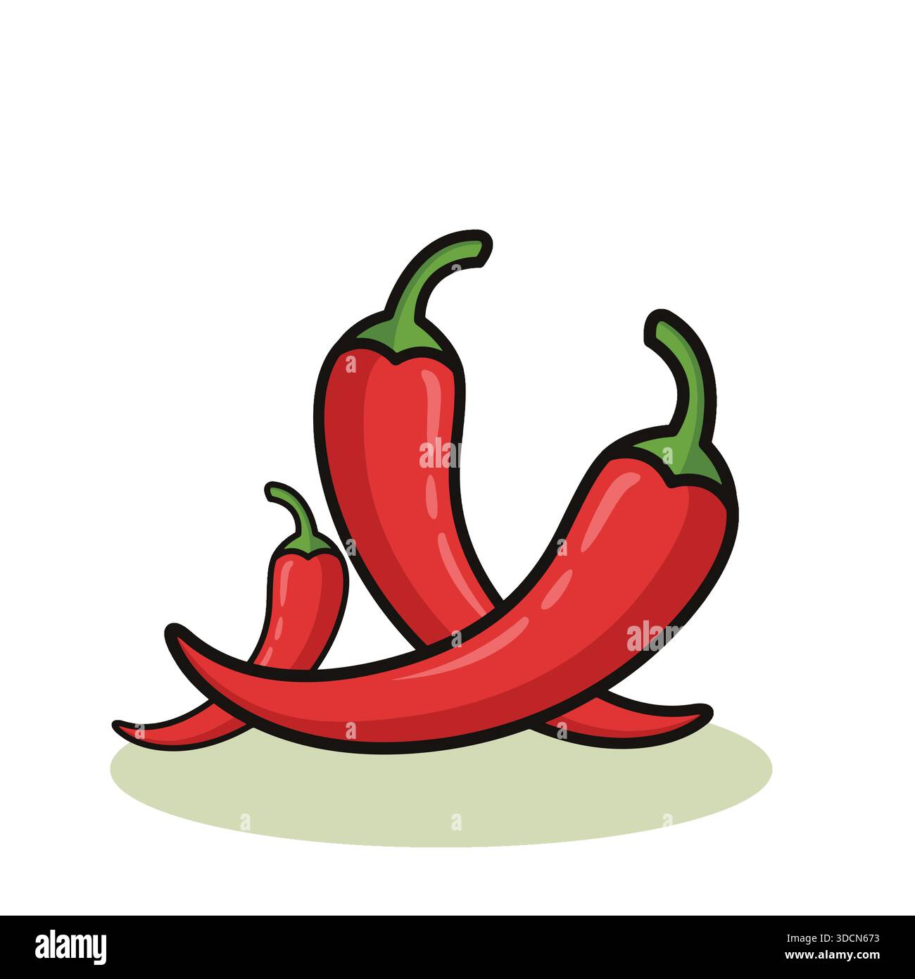Chilli peppers chili chile Stock Vector Images - Alamy