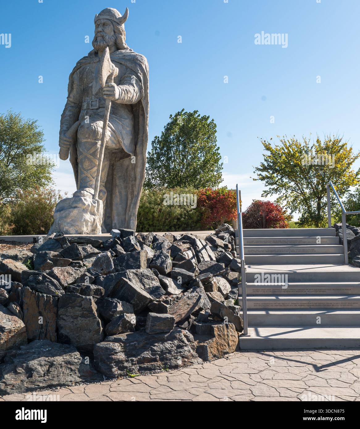 The Gimli Viking Statue to celebrate the Islandic culture and heritage ...