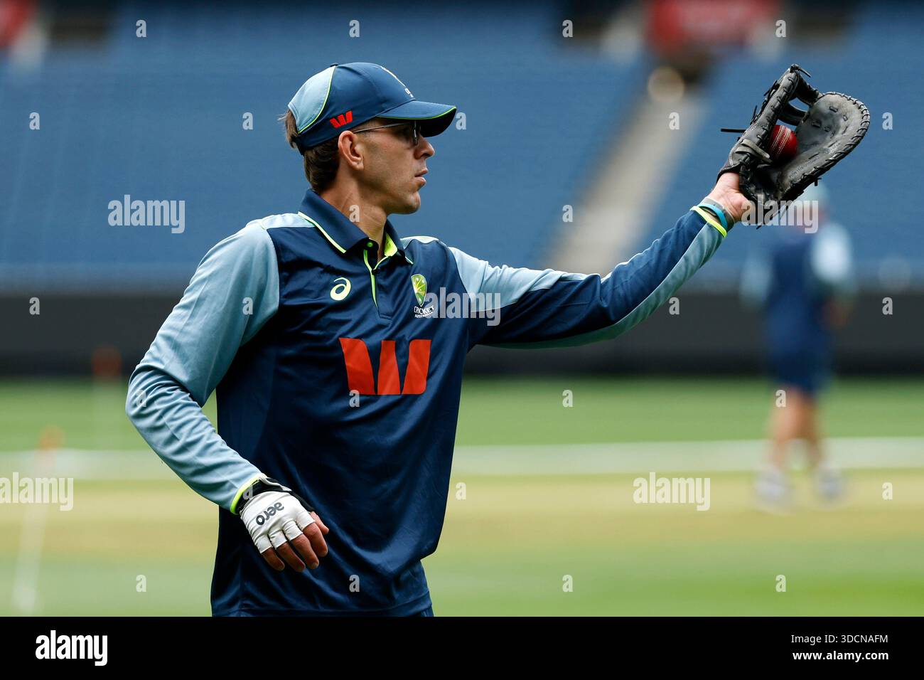 Todd Murphy of Australia during an Australian Cricket Team training ...