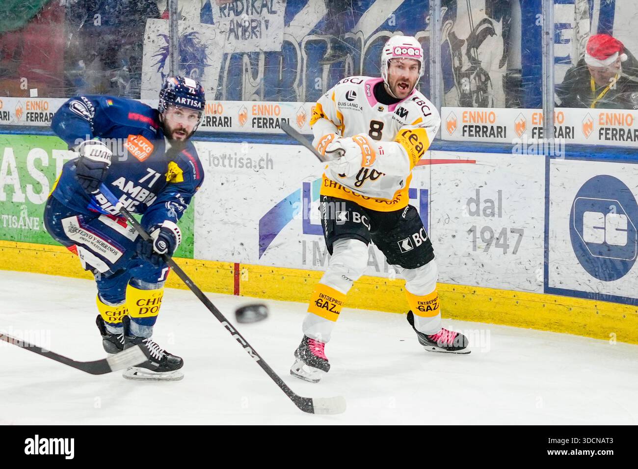 AMBRI, SWITZERLAND - DECEMBER 23: Philip-Michael Devos of Ajoie R ...