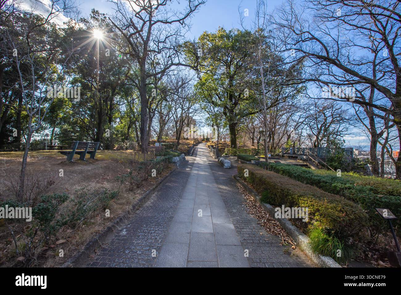 Scenery of Shiroyama Park in Sano City, Tochigi Prefecture Stock Photo ...