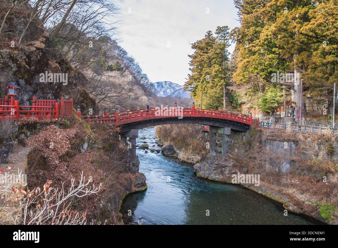 Scenery of Shinkyo Bridge in Nikko City, Tochigi Prefecture Stock Photo ...
