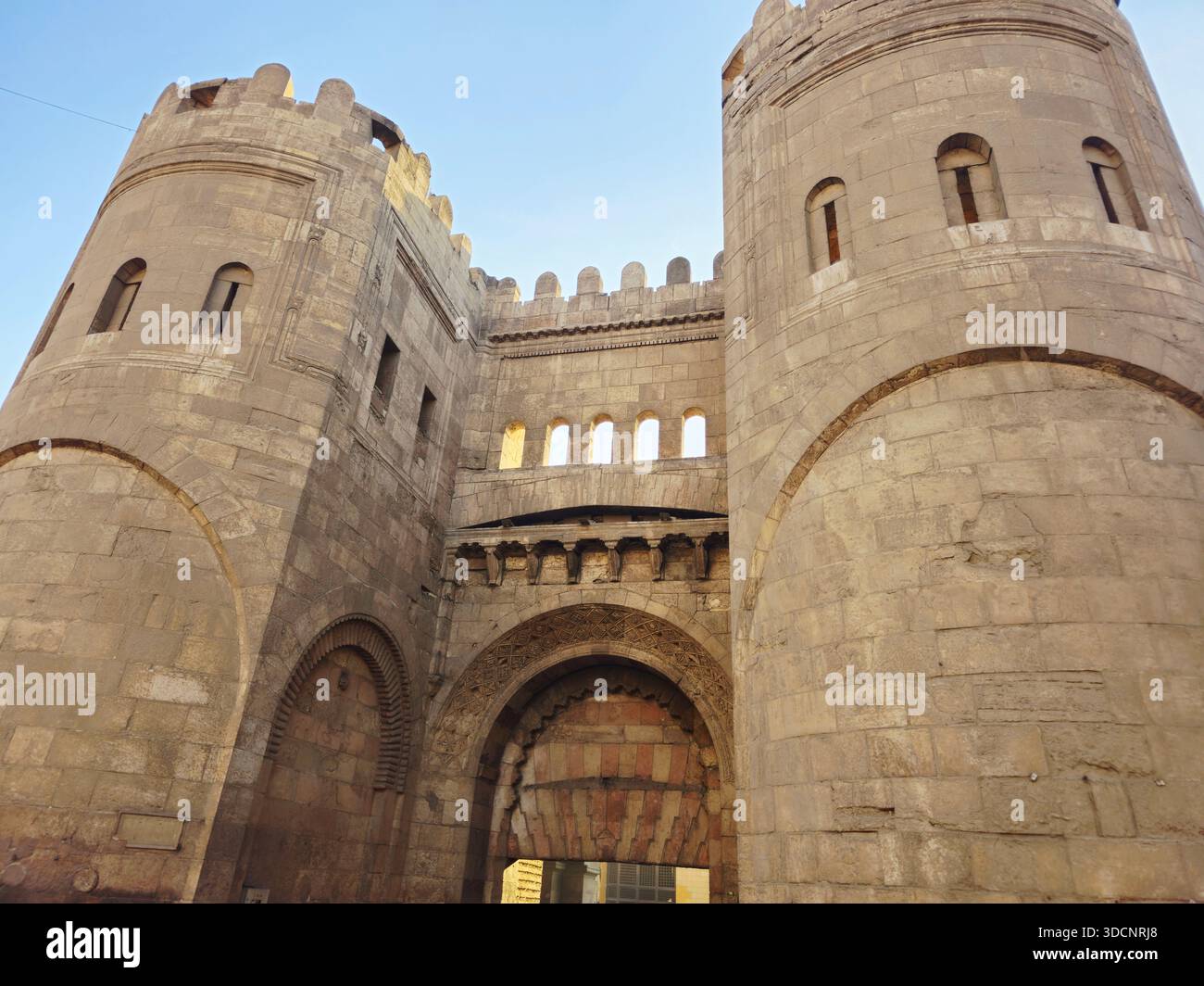 Cairo, Egypt, December 20 2025: Bab al-Futuh Gate of Conquests, one of ...