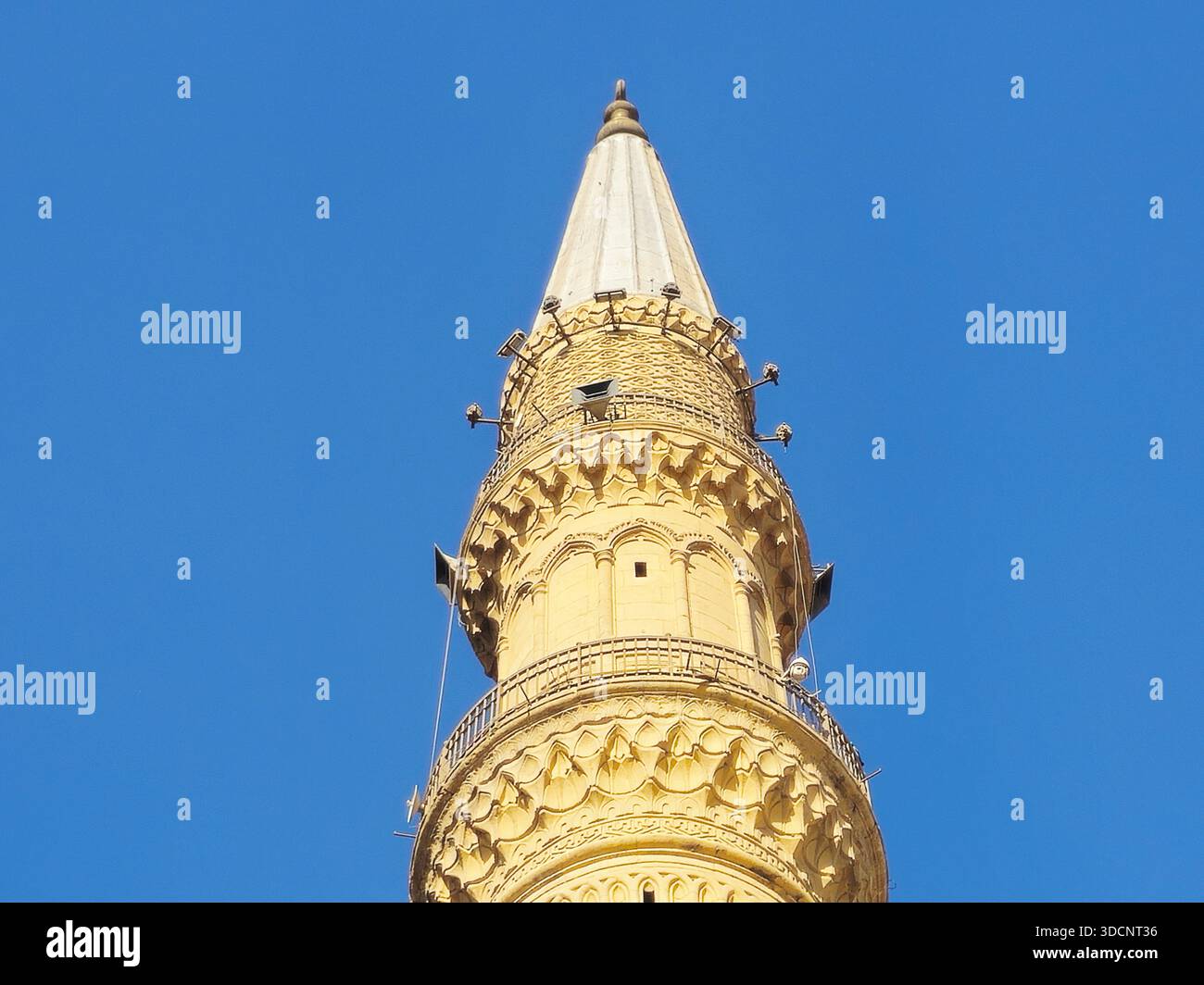 Cairo, Egypt, December 20 2025: The Al-Hussein Mosque, a highly revered ...