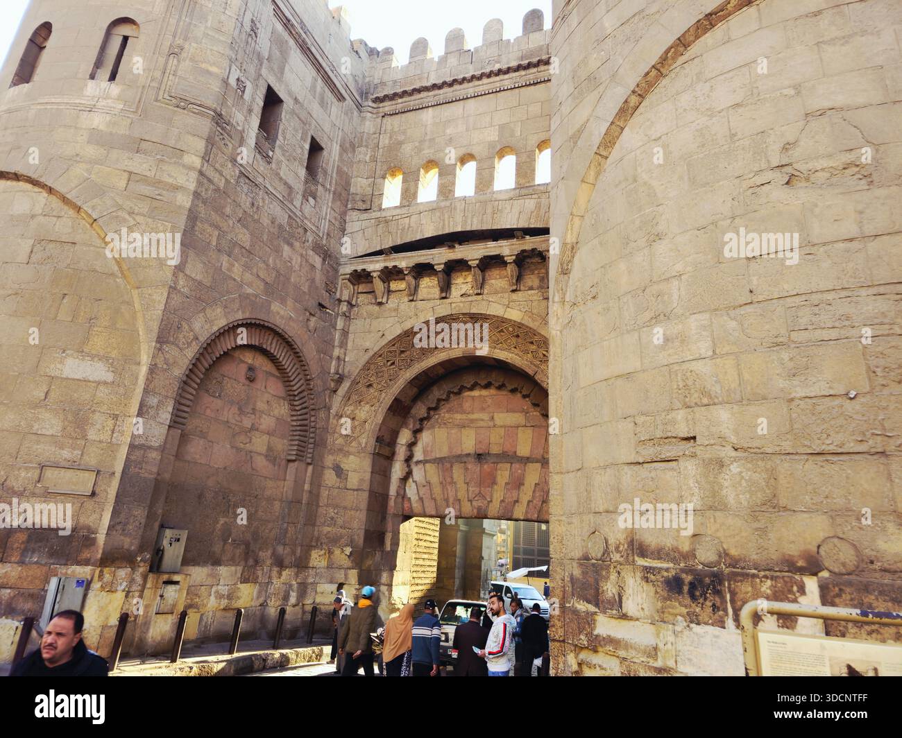 Cairo, Egypt, December 20 2025: Bab al-Futuh Gate of Conquests, one of ...