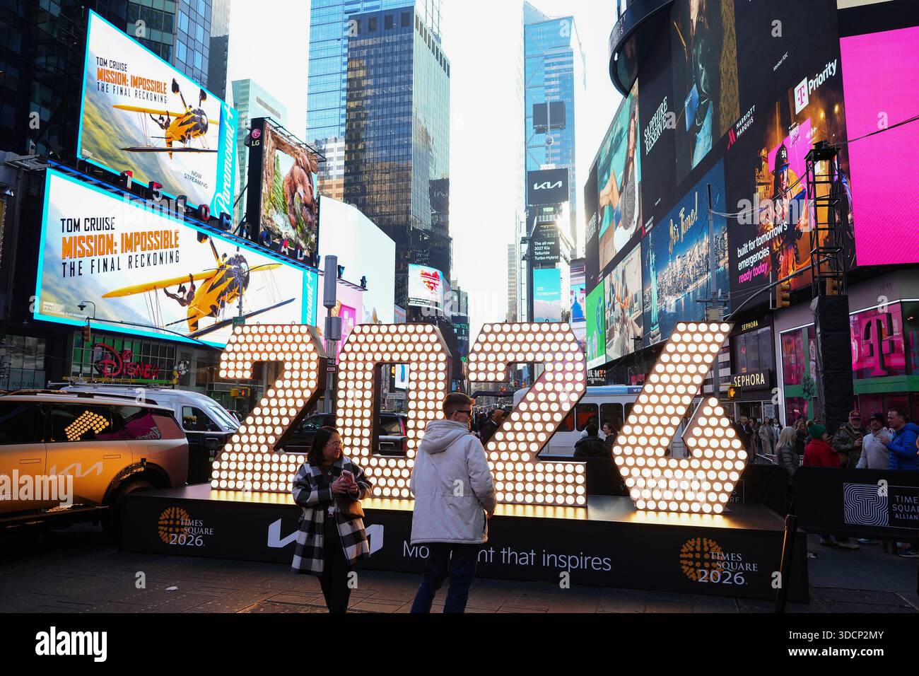 New york the digital light 2026 officially lights up hi-res stock ...