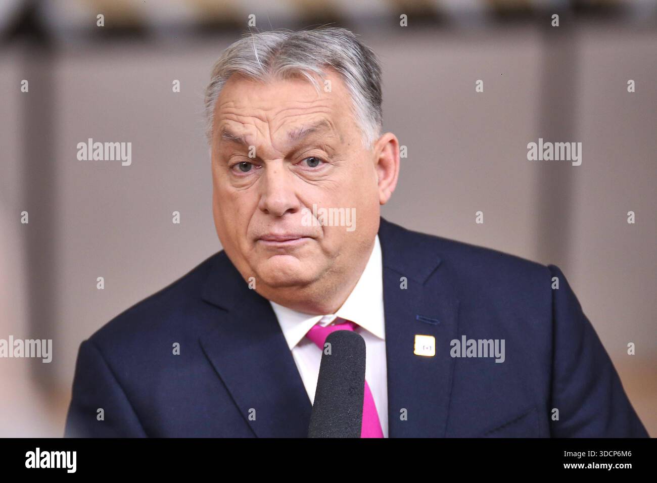 Brüssel, Belgien, 18.12.2025: Europa-Gebäude: EU-Gipfel: Viktor Orbán ...