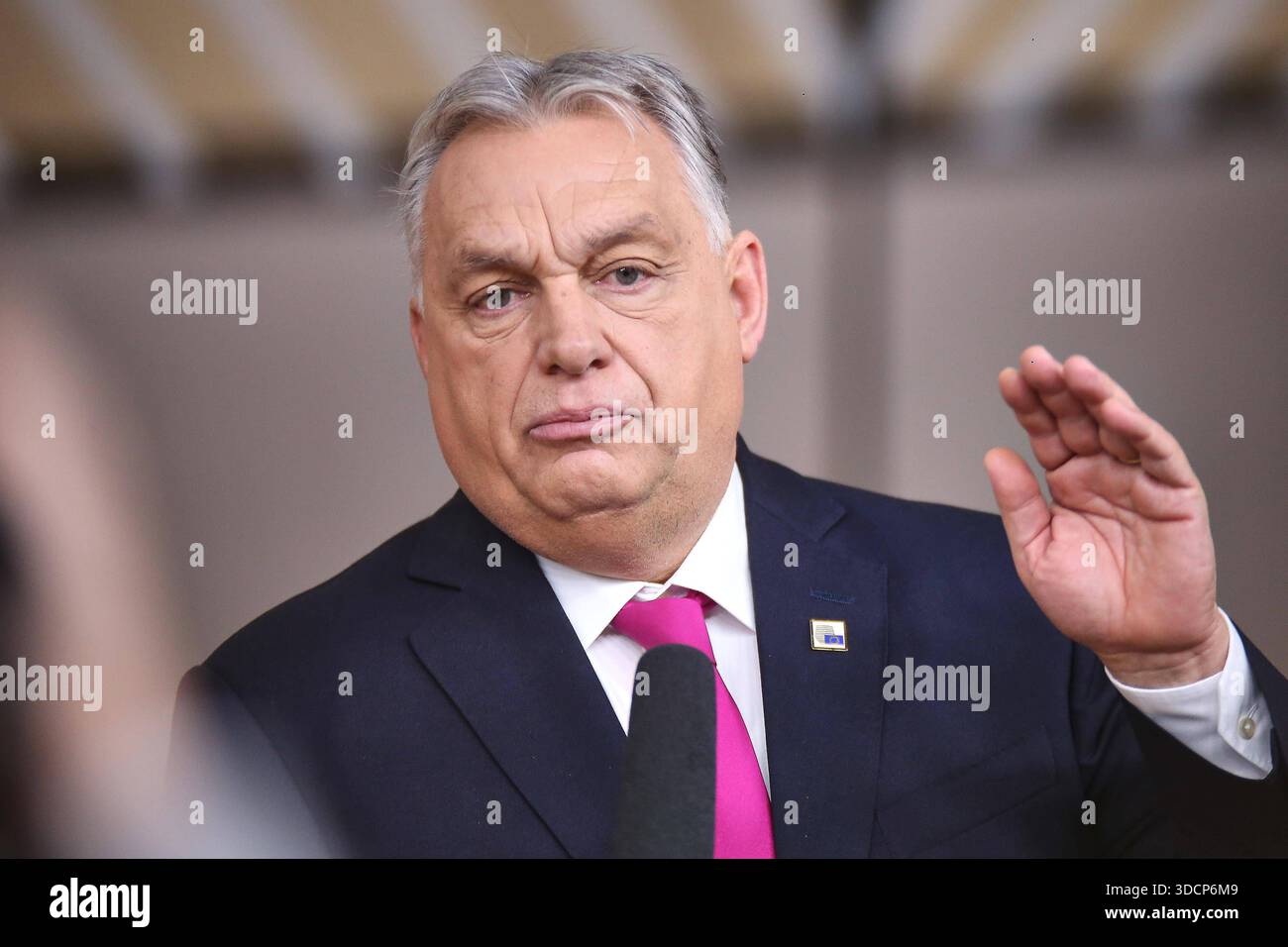 Brüssel, Belgien, 18.12.2025: Europa-Gebäude: EU-Gipfel: Viktor Orbán ...