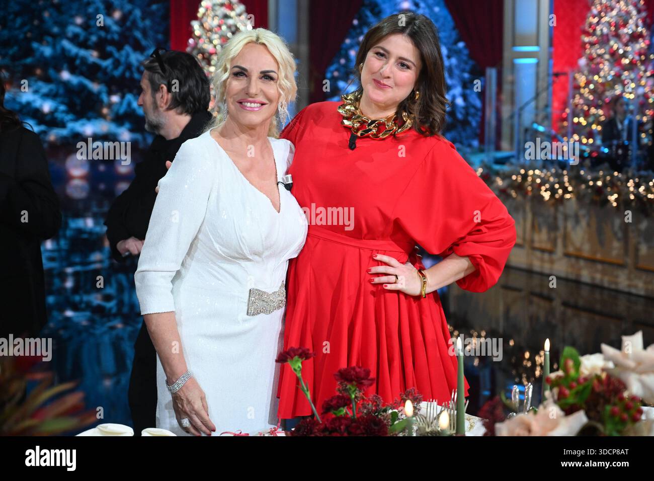 Milan, RAI 1 program "Christmas Dinner" hosted by Antonella Clerici ...