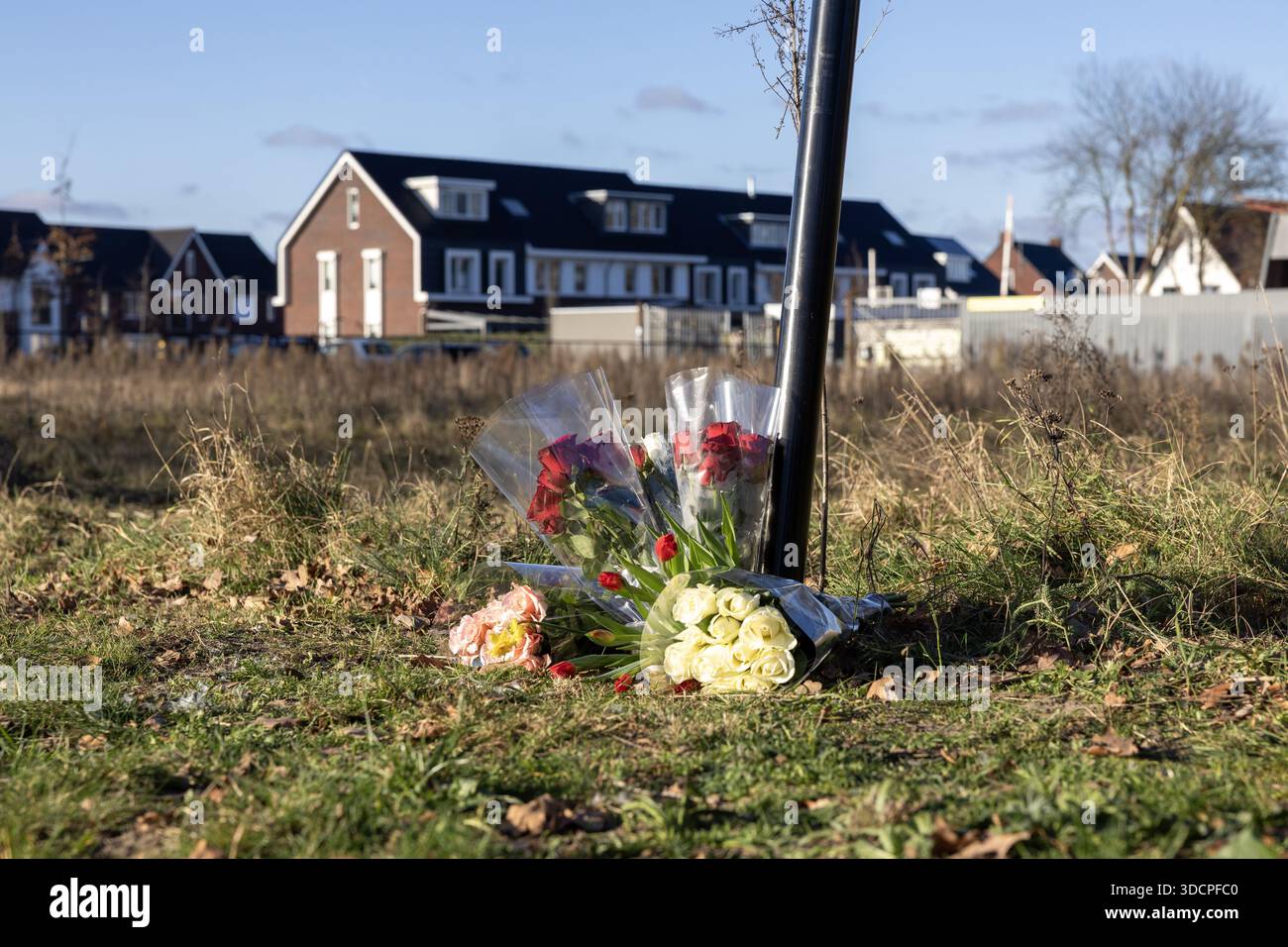 NUNSPEET - Elburgerweg, the day after a collision in which several ...