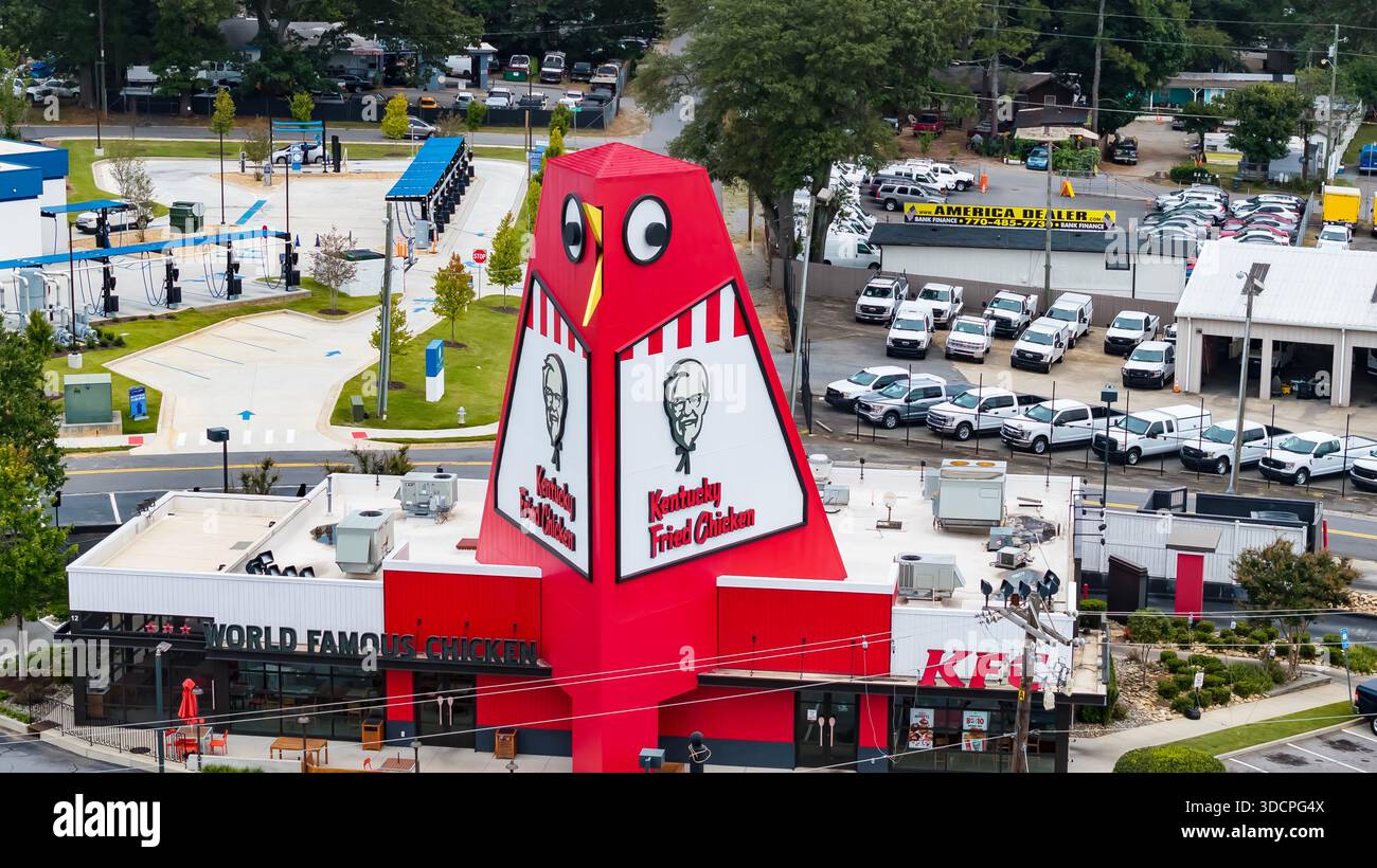 The Big Chicken is a 56-foot-tall KFC in Marietta, Georgia, built in ...