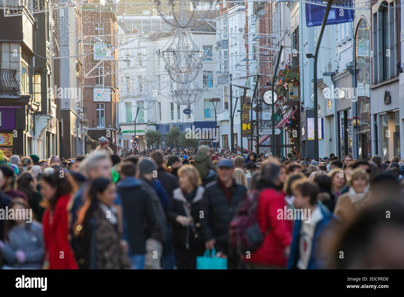 Dublin, Ireland – 24th December 2025 – Busy scenes on Grafton Street ...